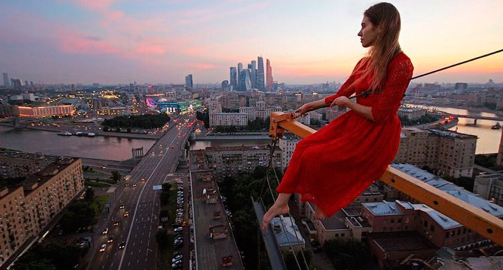 Las fotos “sin control” de la rusa Angela Nikolau