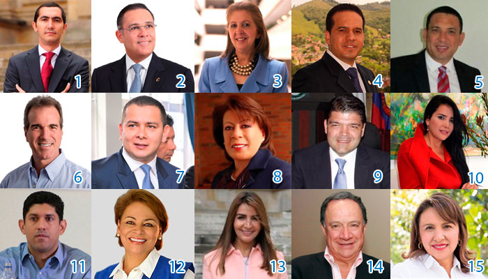 Estos son los rostros de los nuevos senadores de Colombia