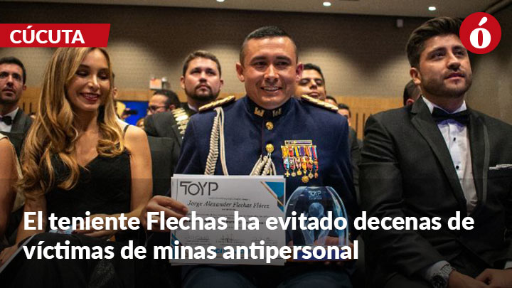 Reconocen al teniente Flechas por salvar vidas en la guerra