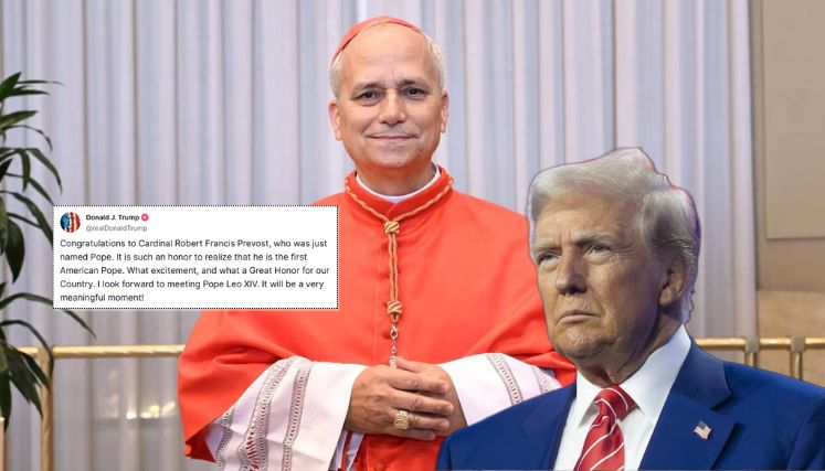 Trump felicita al papa León XIV y celebra como un “gran honor” que sea ...