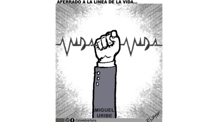 Aferrado a la linea de la vida