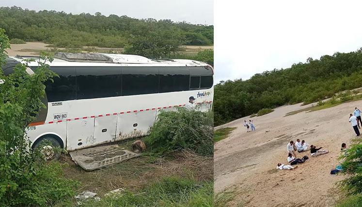 Tragedia en la vía a Barú: fuerte accidente de bus deja un muerto y ...