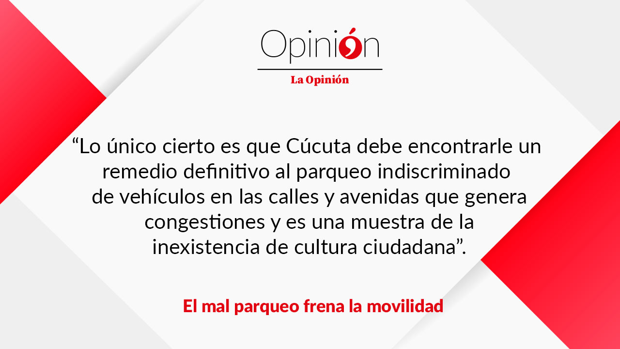 El mal parqueo frena la movilidad