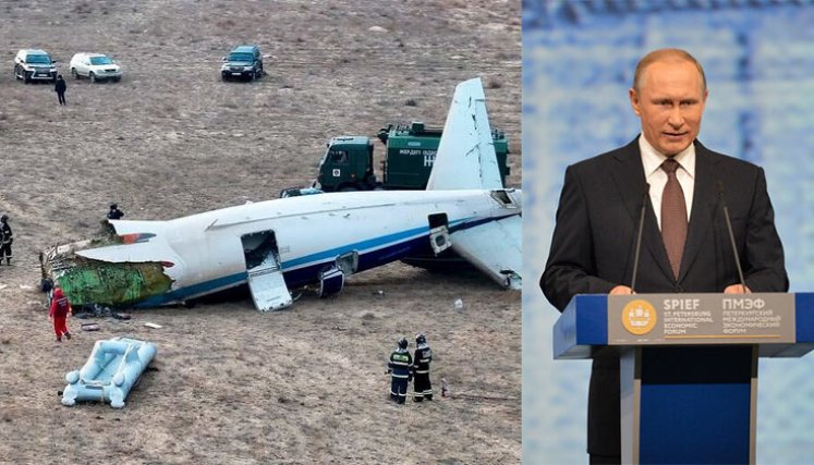 Putin pidió perdón al presidente de Azerbaiyán por siniestro de avión ...