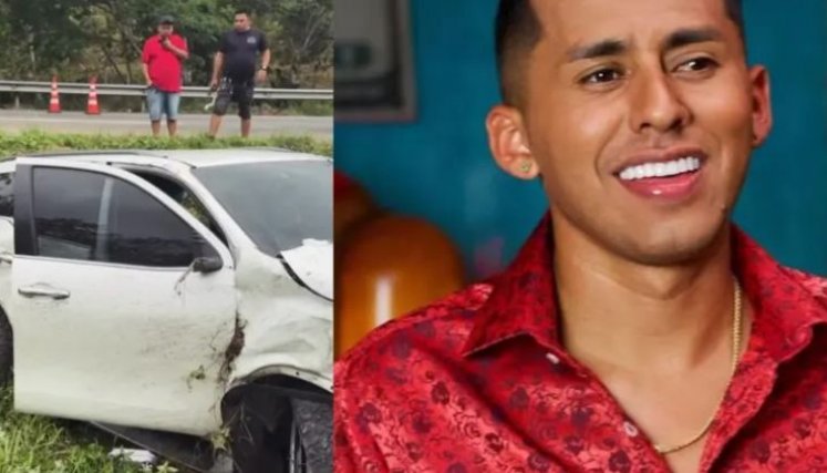 Nuevo susto para la música popular: Sebastián Ayala se accidentó junto ...